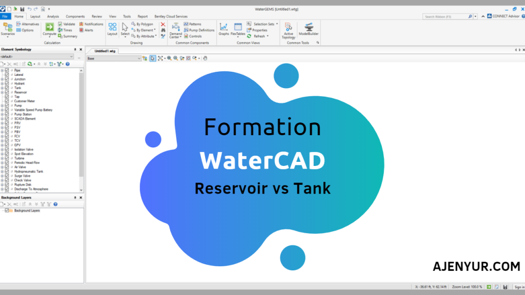 Formation WaterCAD : Reservoir vs Tank - Ajenyur